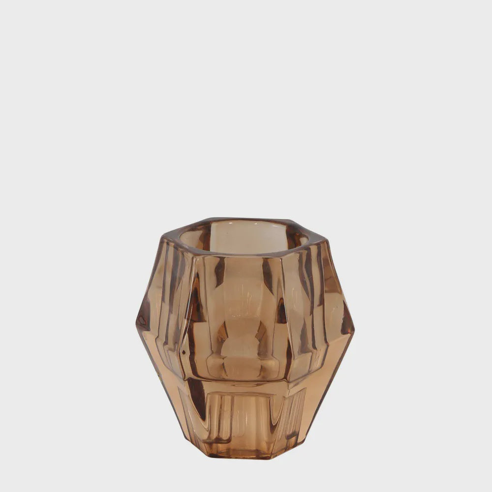 Manon Glass Double Ended Candle Stand, Brown – URBAN EDGE STYLE