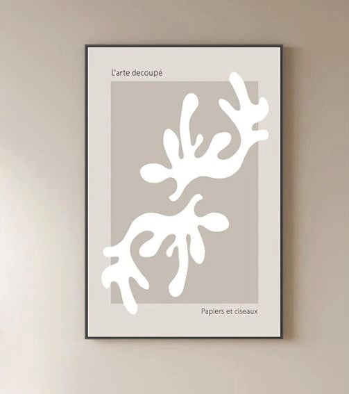 L'arte Decoupe, Style C Canvas in Black timber frame 100x150 – URBAN ...